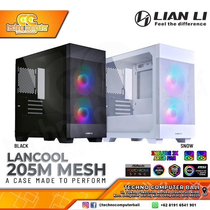 Jual CASING LIAN LI LANCOOL 205M Mesh - Mid Tower mATX Tempered Case ...