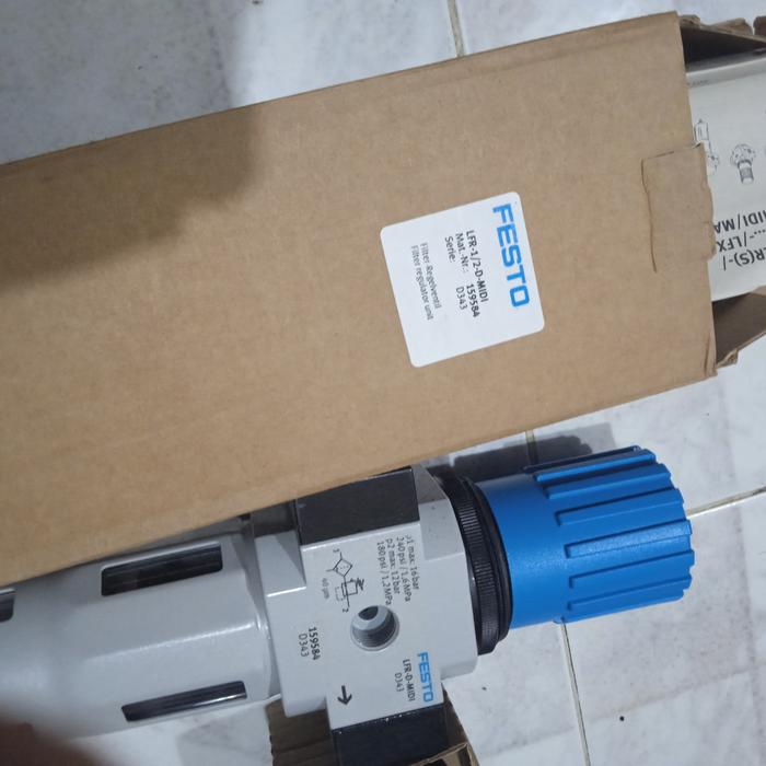Jual FESTO LFR-D-MIDI PNEUMATIC FILTER REGULATOR FESTO LFR-1/2-D-MIDI ...