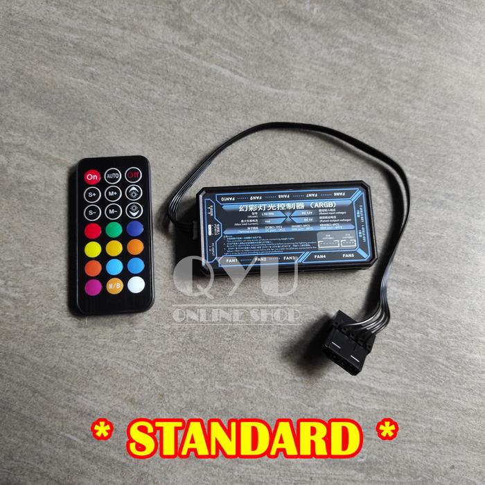 Jual Controller FAN RGB 6 PIN RF Remote Control Kipas Casing PC ...