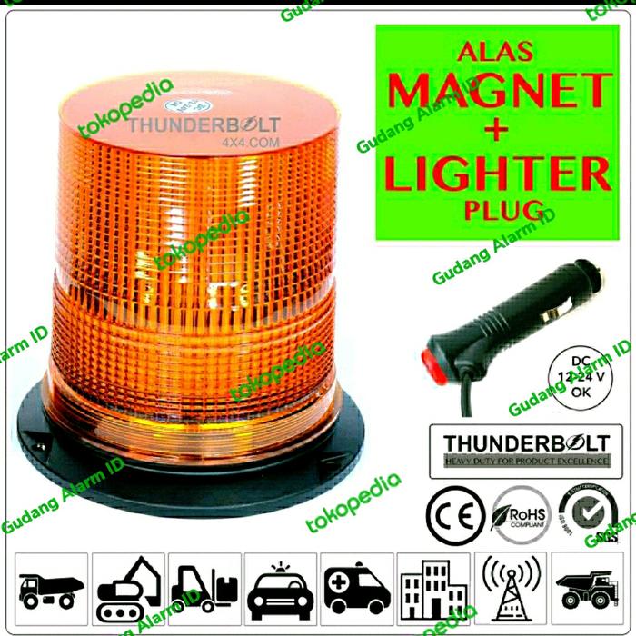 Jual ROTARY LAMP THUNDERBOLT WL 27 MAGNET SMD 5050LED SUPER BRIGHT 12 ...