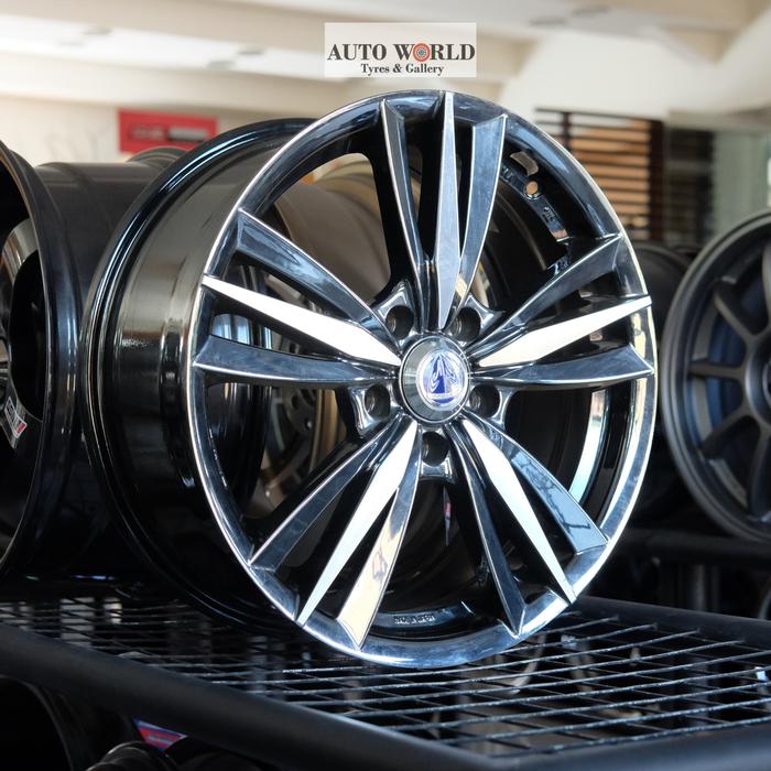 Jual Velg Original Rays Versus Arpione Black Chrome Ring 17 PCD 5x114.3 ...