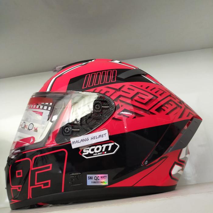 Jual Helm Scott RX7 Marquez Red Glossy - Kota Malang - MalangHelmet ...