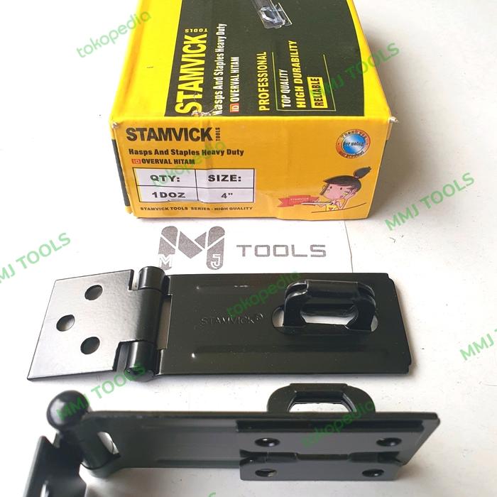 Jual Overval STAMVICK Hitam 4" Tebal - STAMVICK Cantolan Gembok Hitam ...