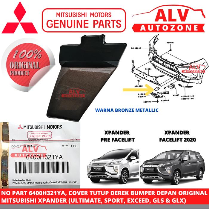 Jual COVER TUTUP DEREK TOWING BUMPER DEPAN Original Xpander 6400H321YA ...