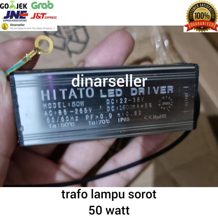 Jual TRAFO 50 WATT LED DRIVER DAYA 50W / TRAFO LAMPU SOROT 1500mA ...