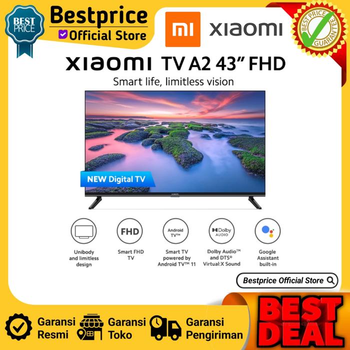 Promo MI TV XIAOMI 43 " A2 SMART ANDROID 43 INCH FHD DOLBY DIGITAL ...