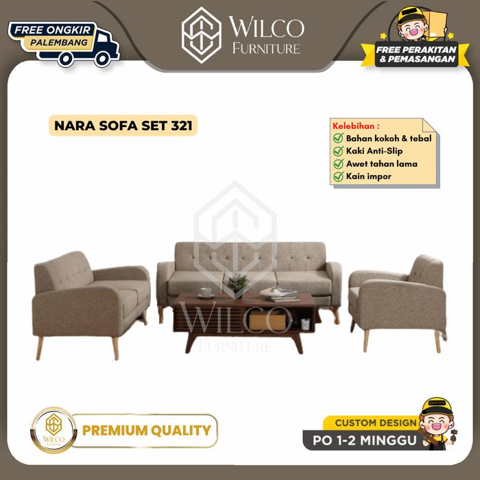Jual Sofa Nara Set 321 / Sofa Set Retro Minimalis / Sofa Ruang Tamu ...