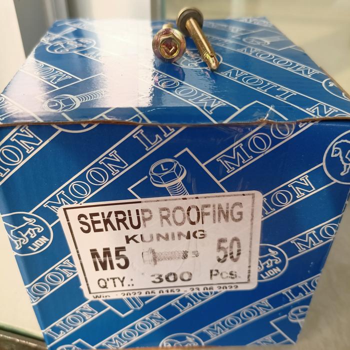 Jual skrup roofing 5 cm moon lion (12 x 50) 1kotak isi 300 pcs - Kab ...