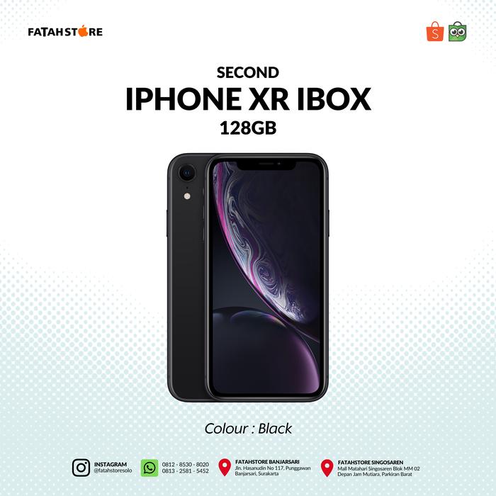 Jual SECOND IBOX IPHONE XR 128GB BLACK - Kota Surakarta - Fatahstore_tokopedia | Tokopedia