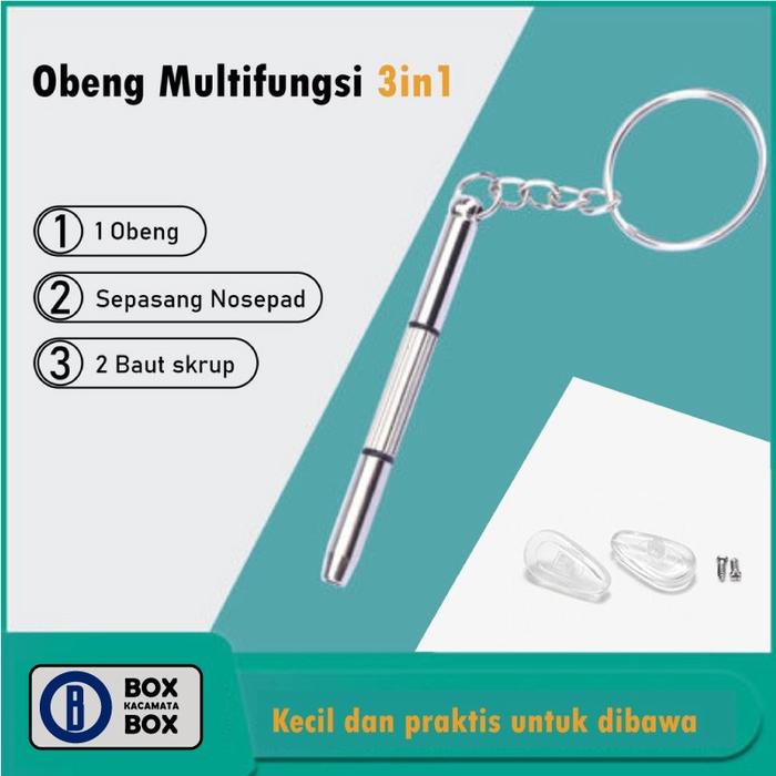 Jual Obeng Kacamata Serbaguna / Set Obeng 3in1 / 5in1 / 10 in 1 Multifungsi - 3IN1 - Jakarta ...