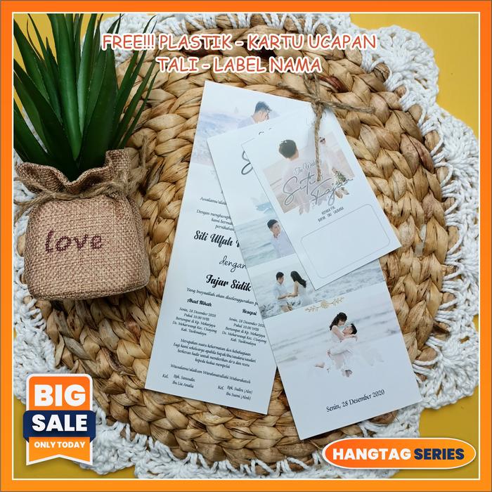 Jual Undangan Pernikahan Aesthetic Tali Rami | Undangan Pernikahan Foto ...