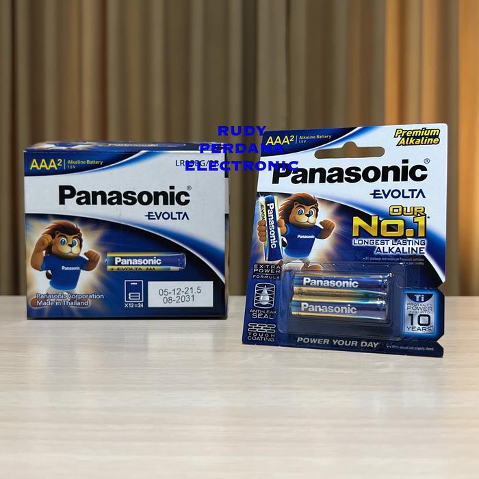 Jual BATTERY BATERAI AAA A3 PANASONIC EVOLTA ALKALINE LR03EG/2B 2 PCS - Kota Bogor - RUDY ...