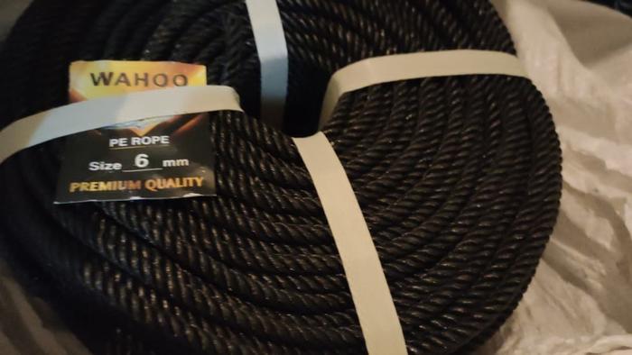 Jual Tali Tambang Nylon, Hitam 6 mm Panjang 25m - Jakarta Barat ...