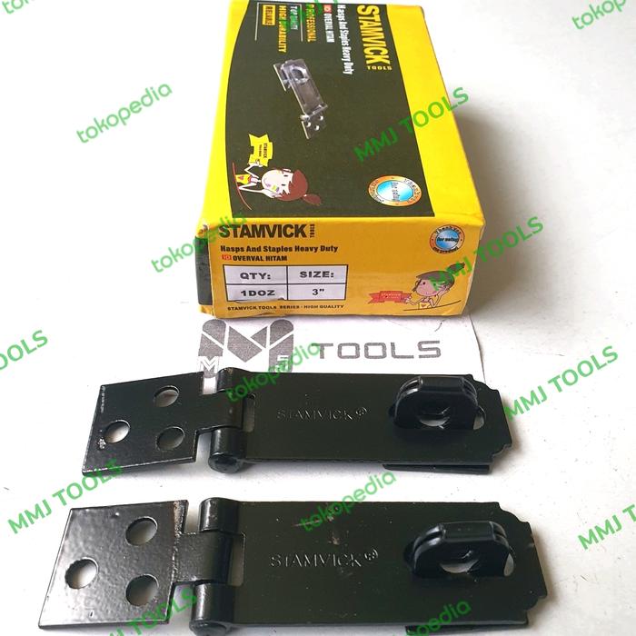 Jual Overval STAMVICK Hitam Tebal 3" - STAMVICK Cantolan Gembok Tebal ...