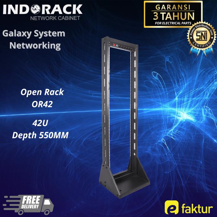 Jual Open Rack 42U Rack Server 42U INDORACK Rak Server 42U OR42 - Kota ...