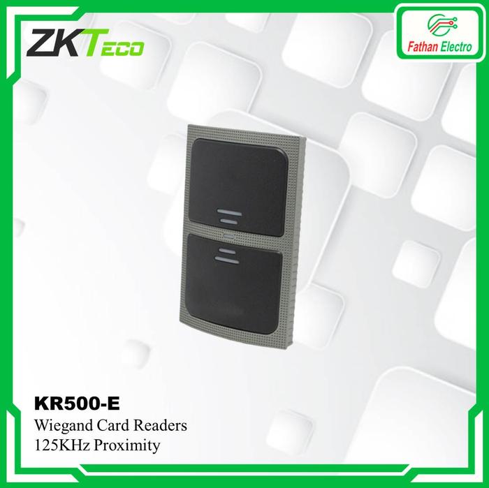 Jual RFID Reader Access Control ZKTeco KR500 E Wiegand Reader 125KHz ...