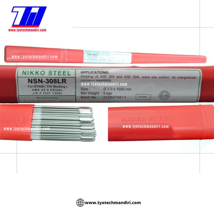 Jual Kawat Las Argon Filler Rod Stainless NSN-308LR NIKKO Dia 2.0mm / 1 Kg - Kota Bekasi ...