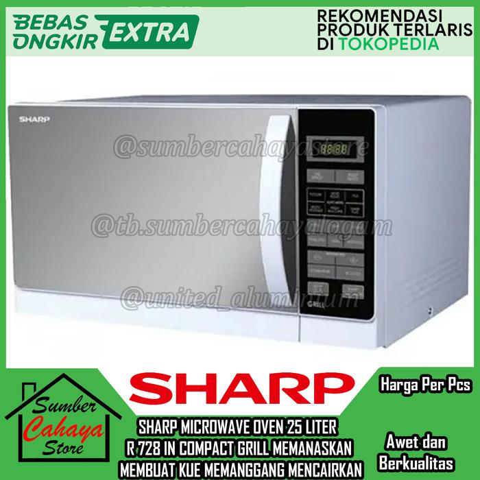 Jual SHARP R 728 IN MICROWAVE OVEN GRILL R728 MICRO WAVE WAFE OPEN ...