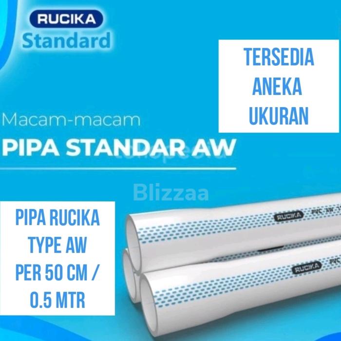 Jual Pipa Rucika AW 1/2" inch Eceran 50 cm ( 1/2 Meter ) - Jakarta Barat - Blizzaa | Tokopedia