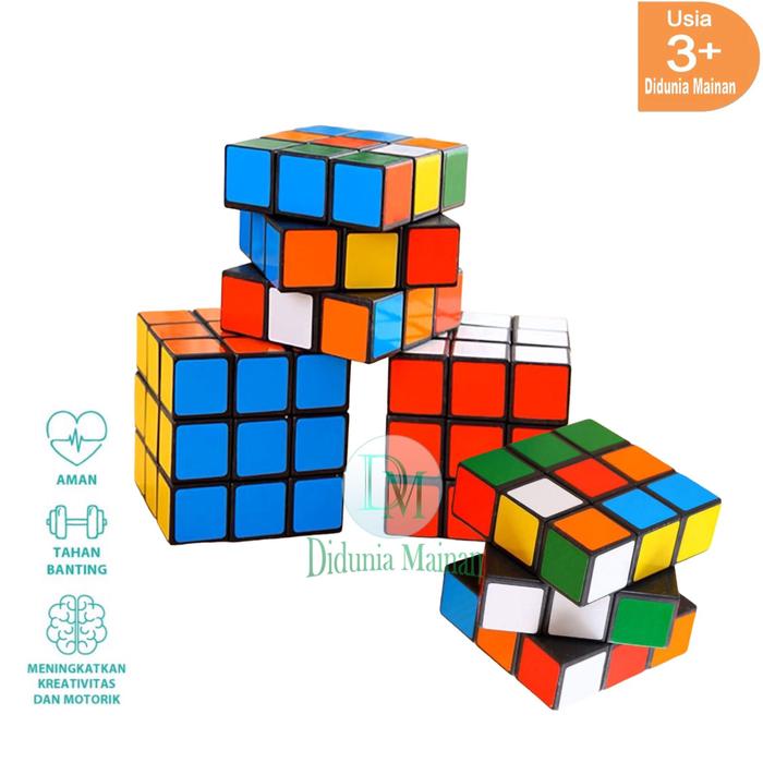 Promo Mainan edukasi anak puzzle game kubus rubik 3x3 speed cube ...