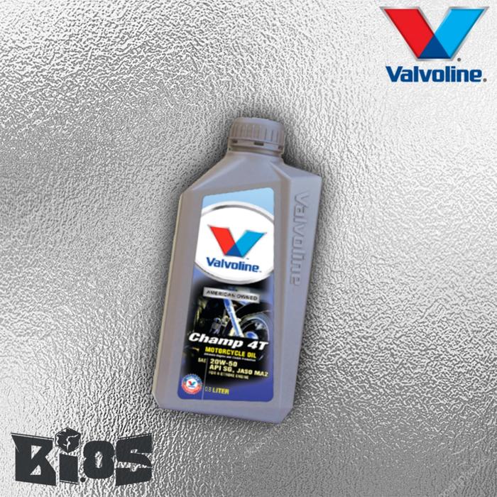 Jual VALVOLINE CHAMP 4T 20w50 0.8L OLI MOTOR MANUAL/MATIC ORIGINAL 100% ...