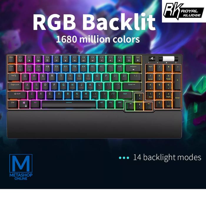 Jual Royal Kludge Rk96 Wireless Mechanical Keyboard Gaming Rgb Hotswap ...