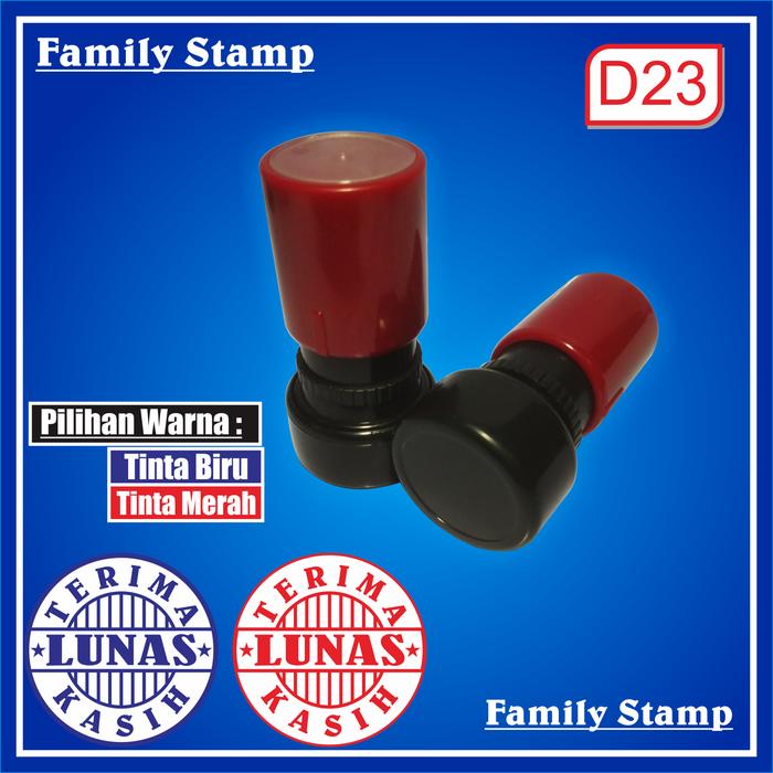Jual Stempel Lunas Warna Otomatis Ukuran Bulat Kecil dan Besar - Ukuran ...