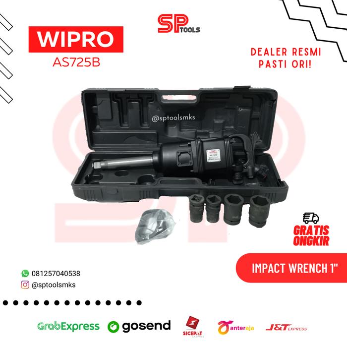 Jual ALAT PEMBUKA BAUT / AIR IMPACT WRENCH 1" 1 INCH WIPRO AS725B AS ...
