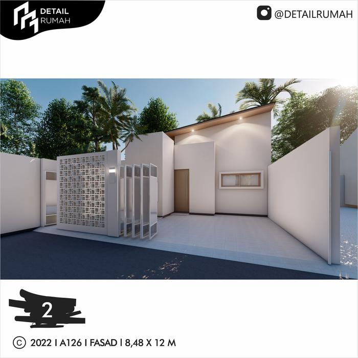 Jual DESAIN RUMAH KONSEP MUJI 8,48 X 12 M METER 1 LANTAI - Kota Tangerang - Detail Rumah | Tokopedia