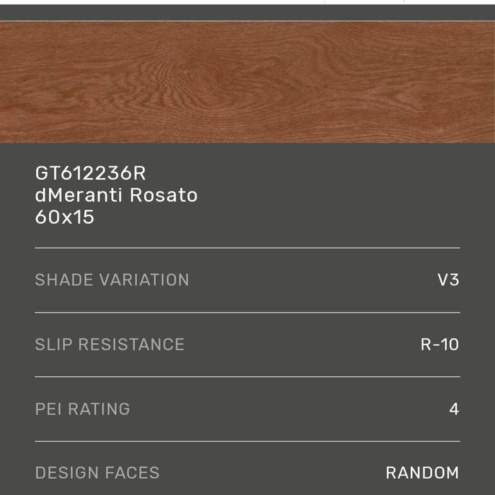 Jual Roman Granit GT612236R dMeranti Rosato 15x60 - Kab. Tangerang - HR ...