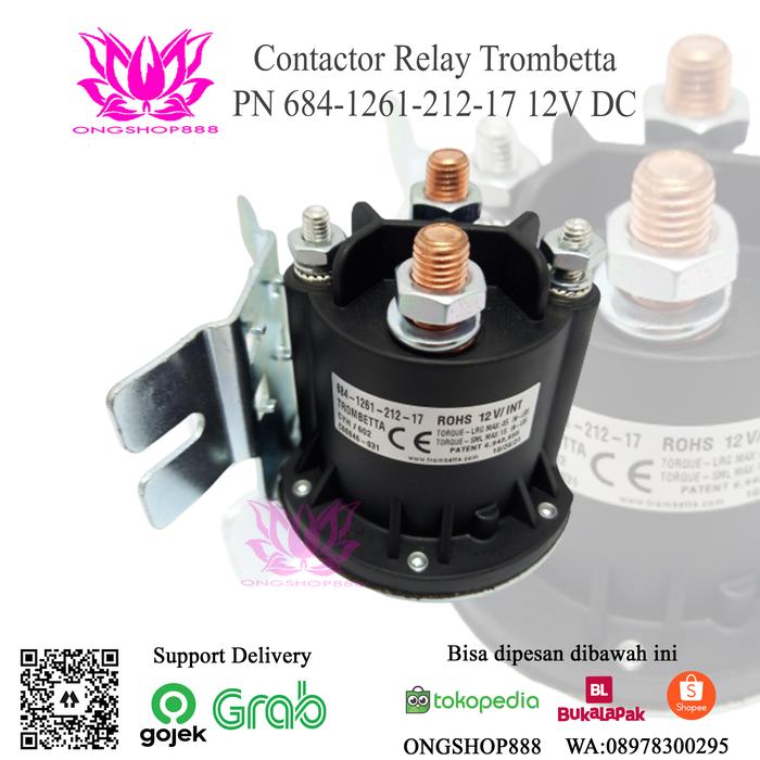 Jual Kontaktor Contactor Relay Trombetta 684-1261-212-17 12V DC Noblift ...