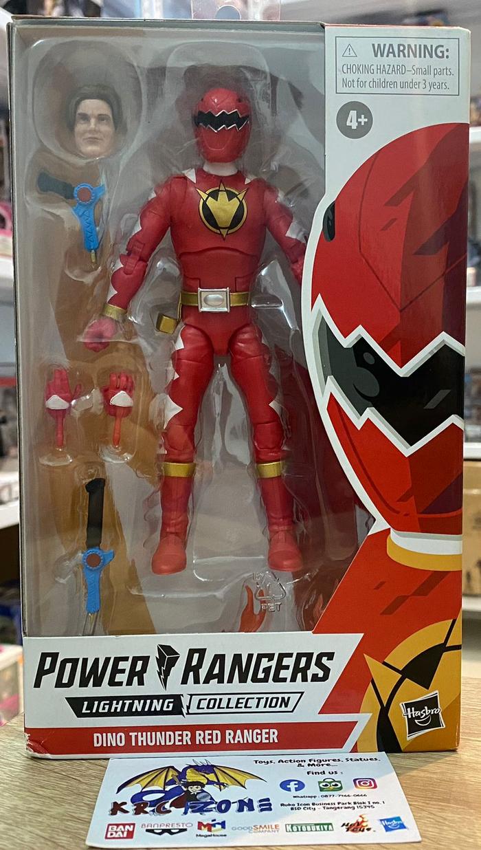 Jual HASBRO LIGHTNING COLLECTION POWER RANGERS DINO THUNDER RED RANGER ...