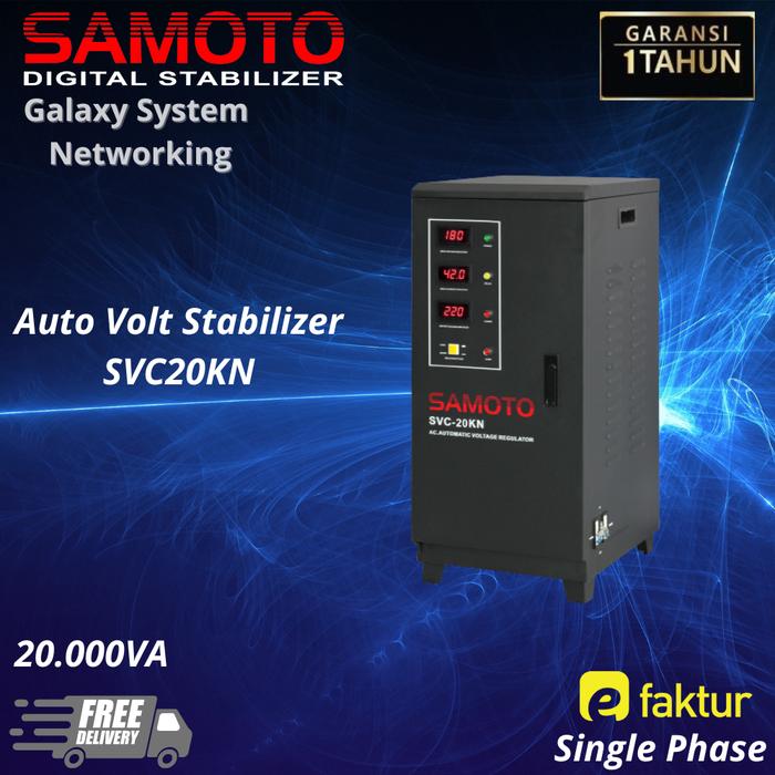 Promo Stabilizer SAMOTO Digital Listrik Single Phase 20000VA Stabiliser ...