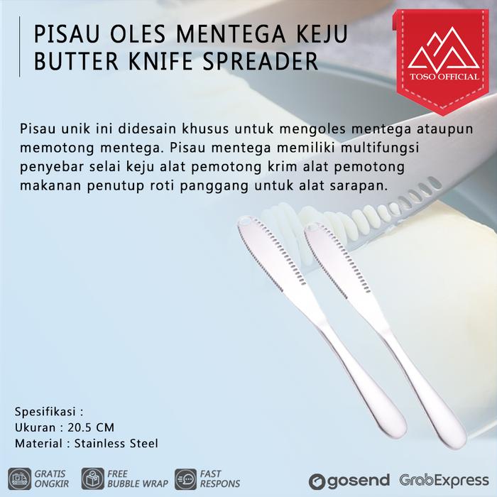Jual BUTTER KNIFE PISAU OLES MENTEGA MARGARIN SELAI PISAU ROTI BREAD ...