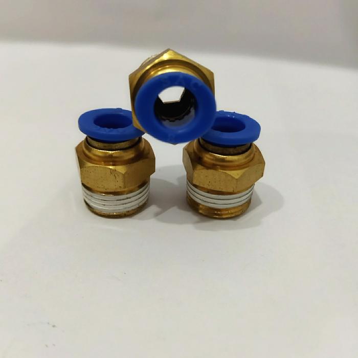 Jual neple pneumatic straight JPC 8-03 SAC/fitting lurus selang ...