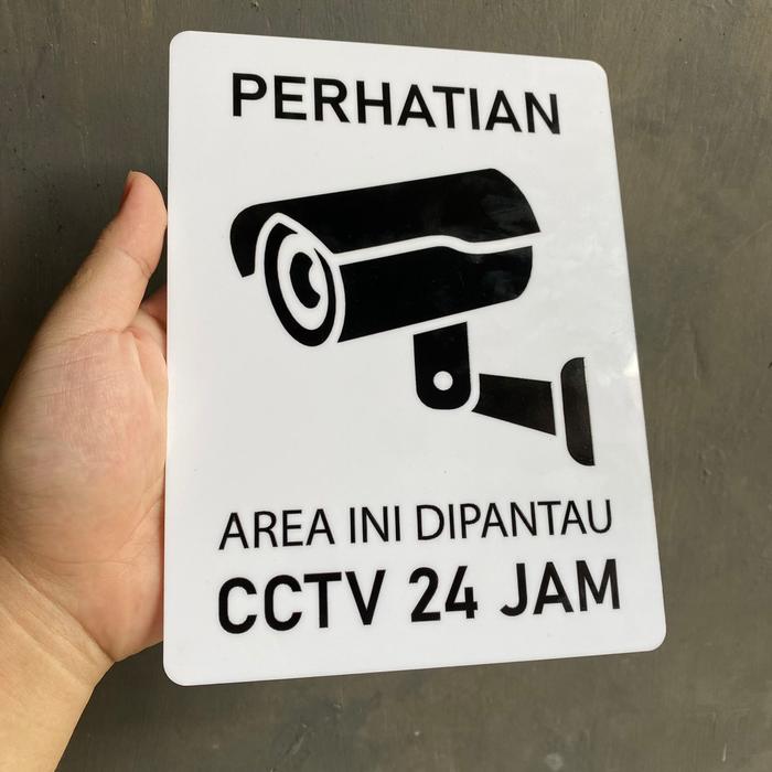 Promo TULISAN ACRYLIC CCTV 24 Jam PUTIH - Jakarta Barat - Walldecor_s ...
