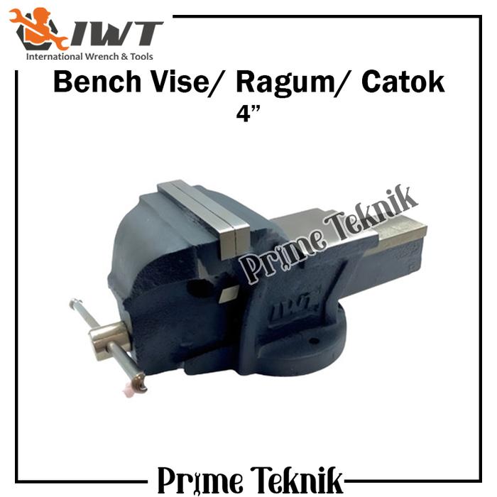 Jual Bench Vise 4" IWT Ragum Besi Catok Paron Meja 4 inch - Kota ...
