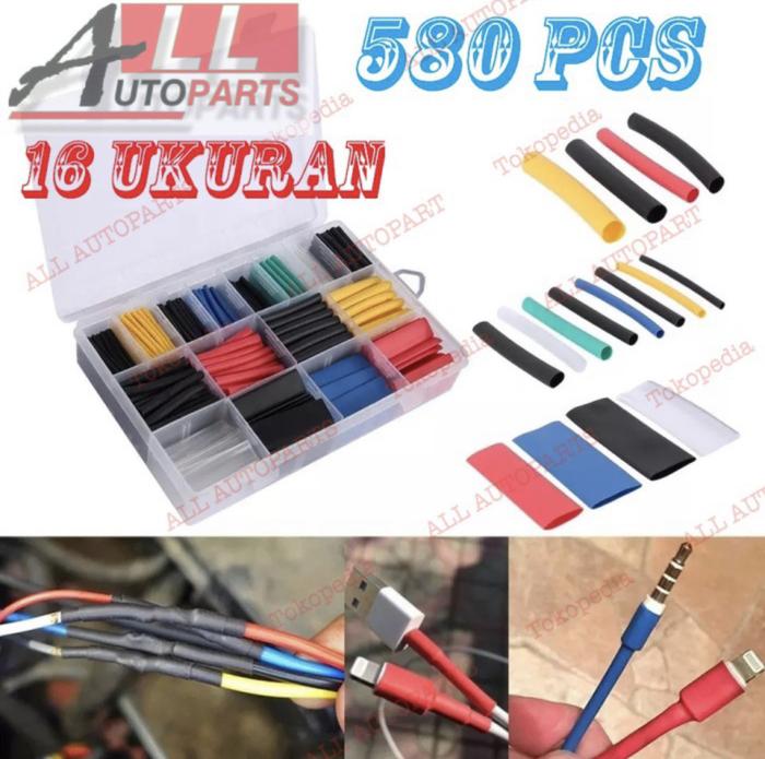 Jual Isolasi kabel bakar tube heatshrink 580 pcs - Jakarta Timur ...