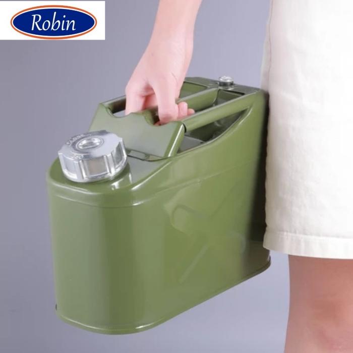 Jual jerigen murah 5 liter besi bbm tempat bensin solar genset free ...