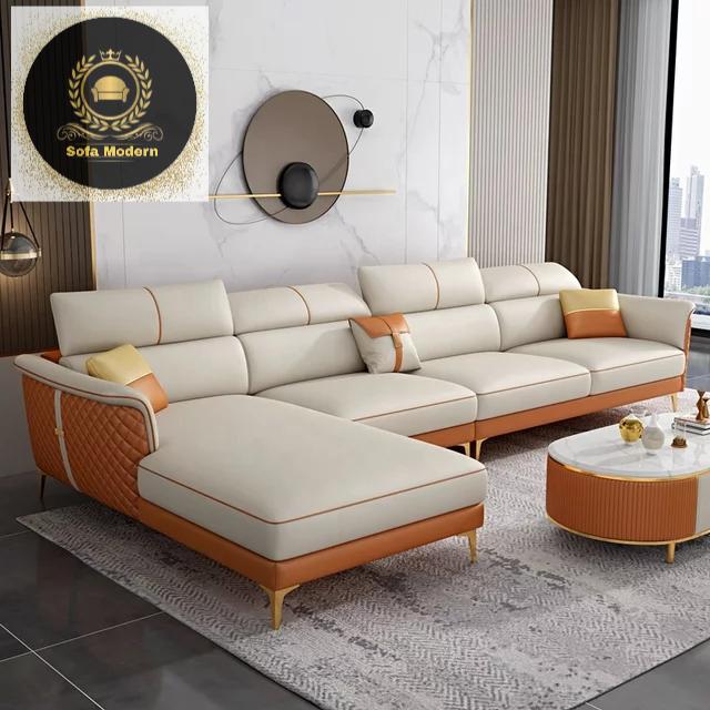 Jual Sofa Letter L Kulit Oscar Minimalis Modern Ruang Tamu Terbaru ...