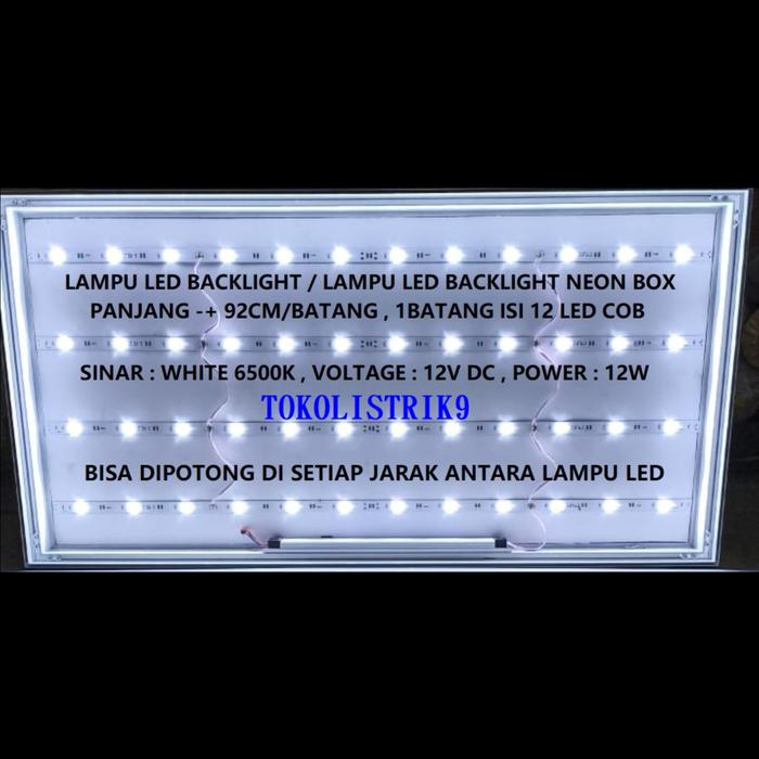Jual Lampu LED Backlight Kancing / LED Strip Backlight Neon Box ...