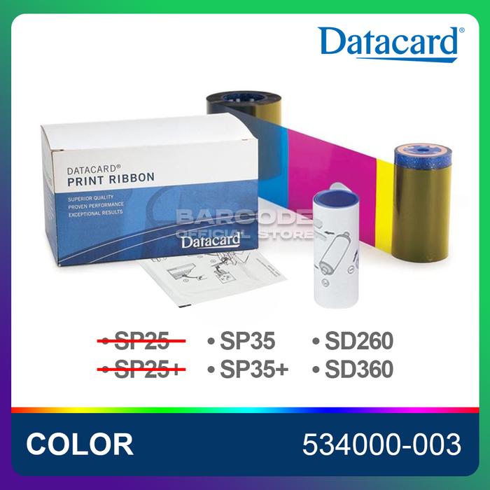 Promo RIBBON COLOR DATACARD SP35 / SP35+ / SD260 / SD360 / YMCKT 534000 ...