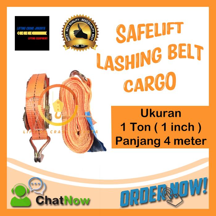 Jual Rachet Tie Down 1 Ton x 4M |Cargo Lashing Belt |Tali Pengikat ...