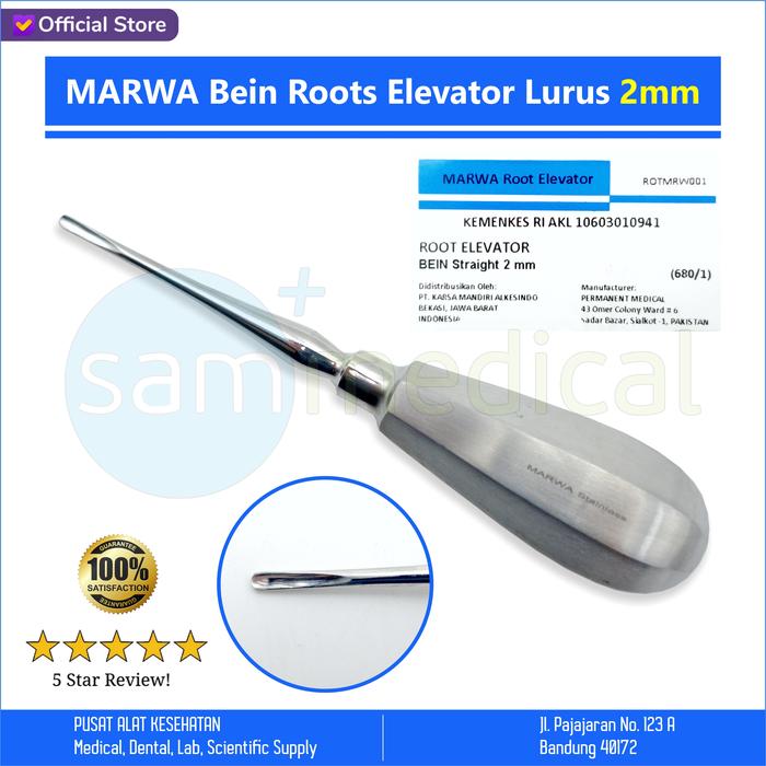 Jual MARWA Bein Roots Elevator Lurus 2mm - Kota Bandung - SAM Medical | Tokopedia