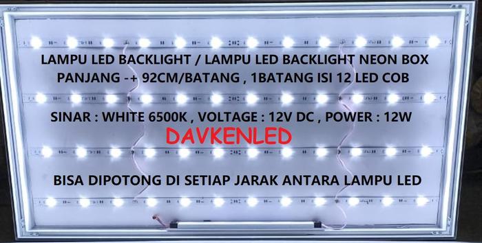 Jual Lampu LED Backlight Kancing / LED Strip Backlight Neon Box ...