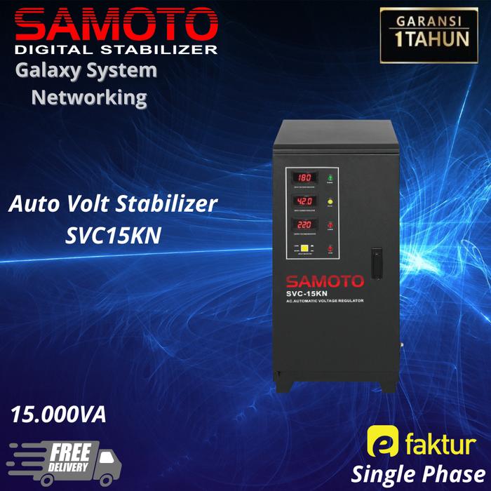 Promo Stabilizer SAMOTO Digital Listrik Single Phase 15000VA Stabiliser ...