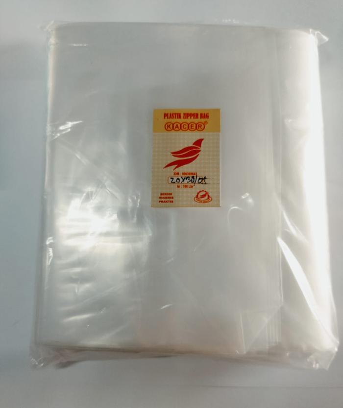 Jual Klip plastik bening/ transparant LIPS 30x20cm/20x30cm 100lbr ...