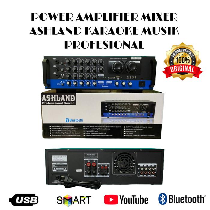 Jual AMPLIFIER POWER MIXER ASHLAND RC4500 PROFESIONAL AMPLI KARAOKE ...