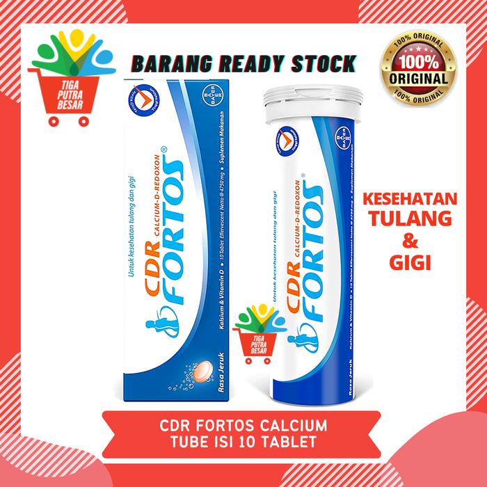 Jual CDR FORTOS EFFERVESCENT VITAMIN D ISI 10 TABLET/ SUPLEMEN KALSIUM ...
