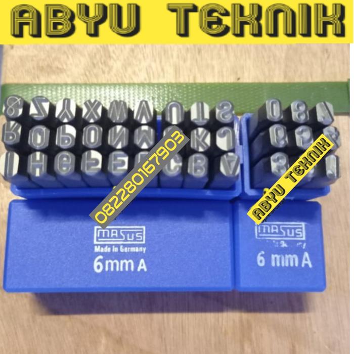 Jual HURUF DAN ANGKA KETOK 3MM A SAMPAI Z 0 SAMPAI 9 MERK MASUS ...